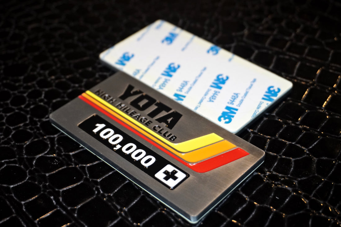 High Mileage Badge for Toyota owners, Heritage Stripes 100-500K – FORYOTA